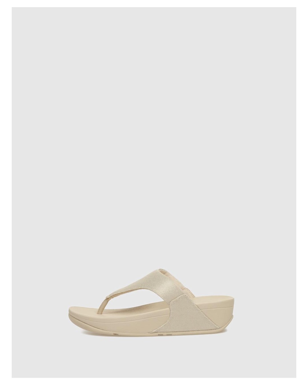 Chancla Flip Flop Lulu Glitz-canvas Toe-post Platino | Kamomeshop.es