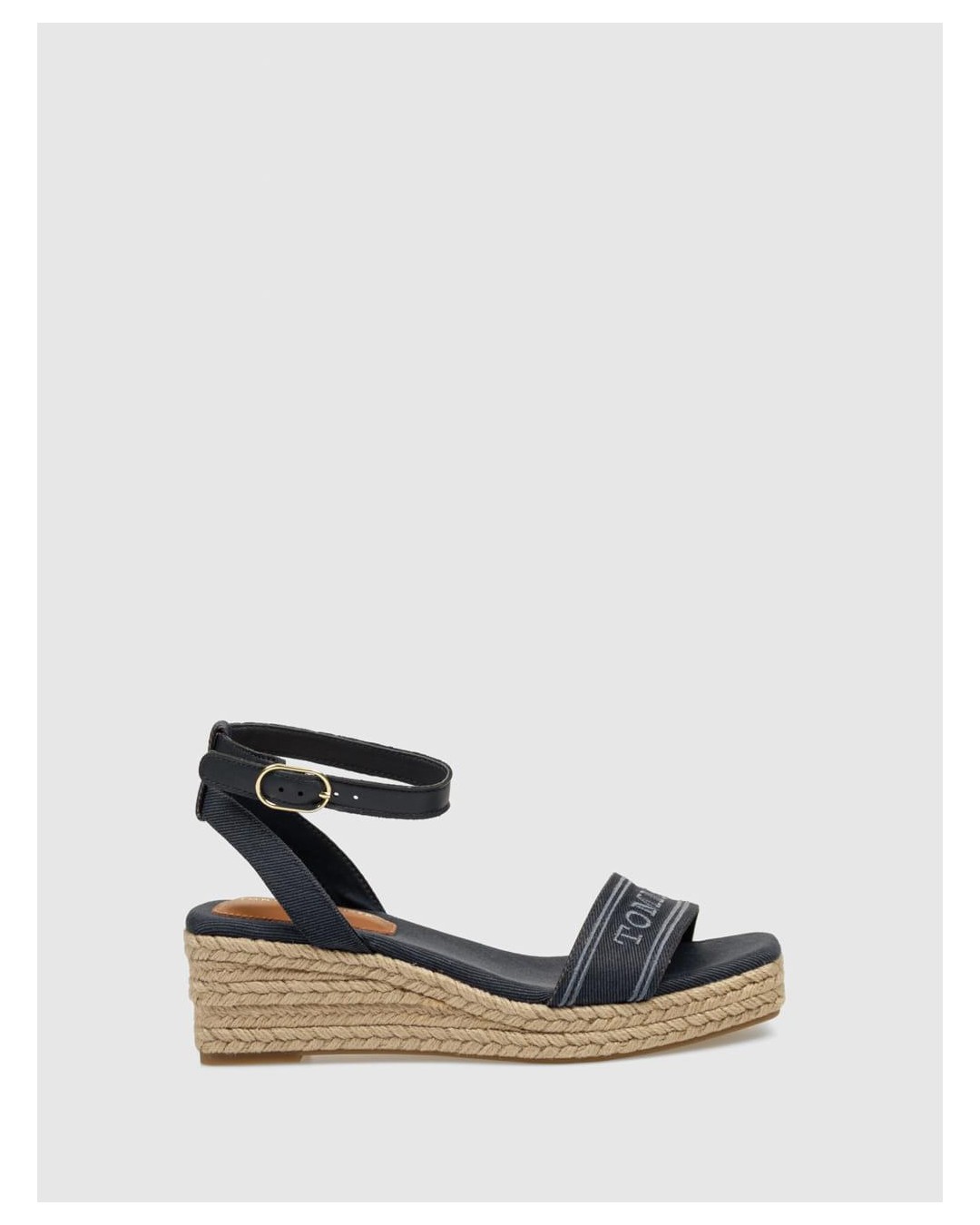 Sandalia Tommy Hilfiger Tommy Hilfiger Espad Mid Wedge Azul | Kamomeshop.es